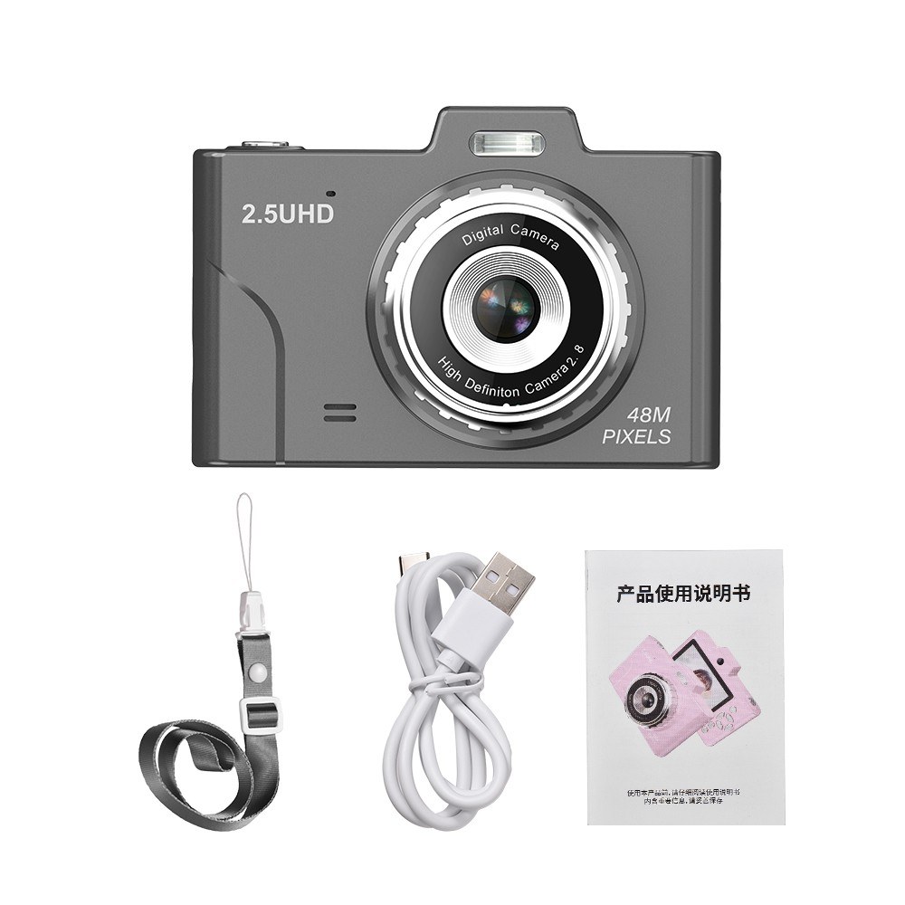 1080P Compact Camera 48MP Dual Lenses 8× Optical Zoom Support 32GB TF ...