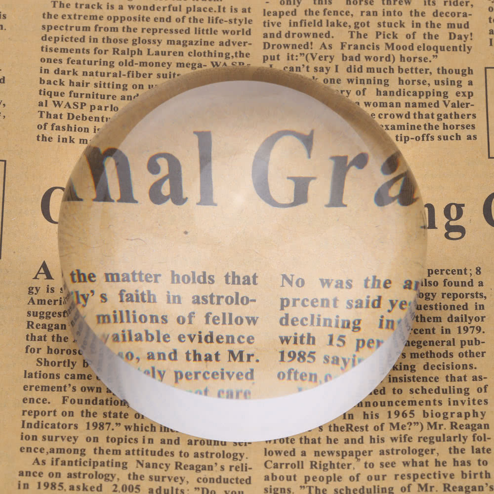 5X 100mm Crystal Acrylic Glass Dome Magnifier