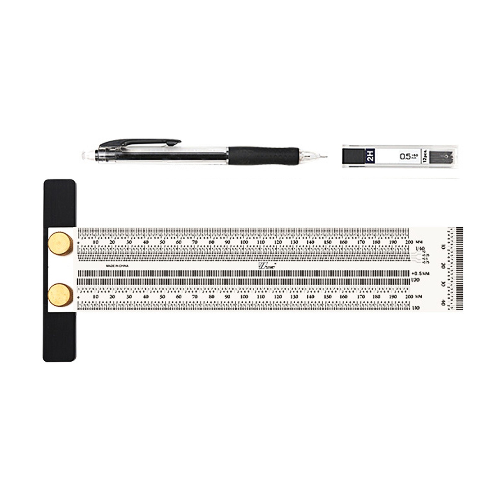 Regla de marcado de precisión Wnew 200 mm Acero inoxidable T-Rule ...