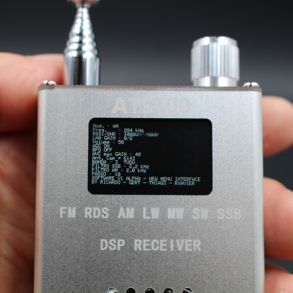 Portable Handheld Radio Receiver ATS100 si4732 150K~30MHz 64M~108MHz FM ...