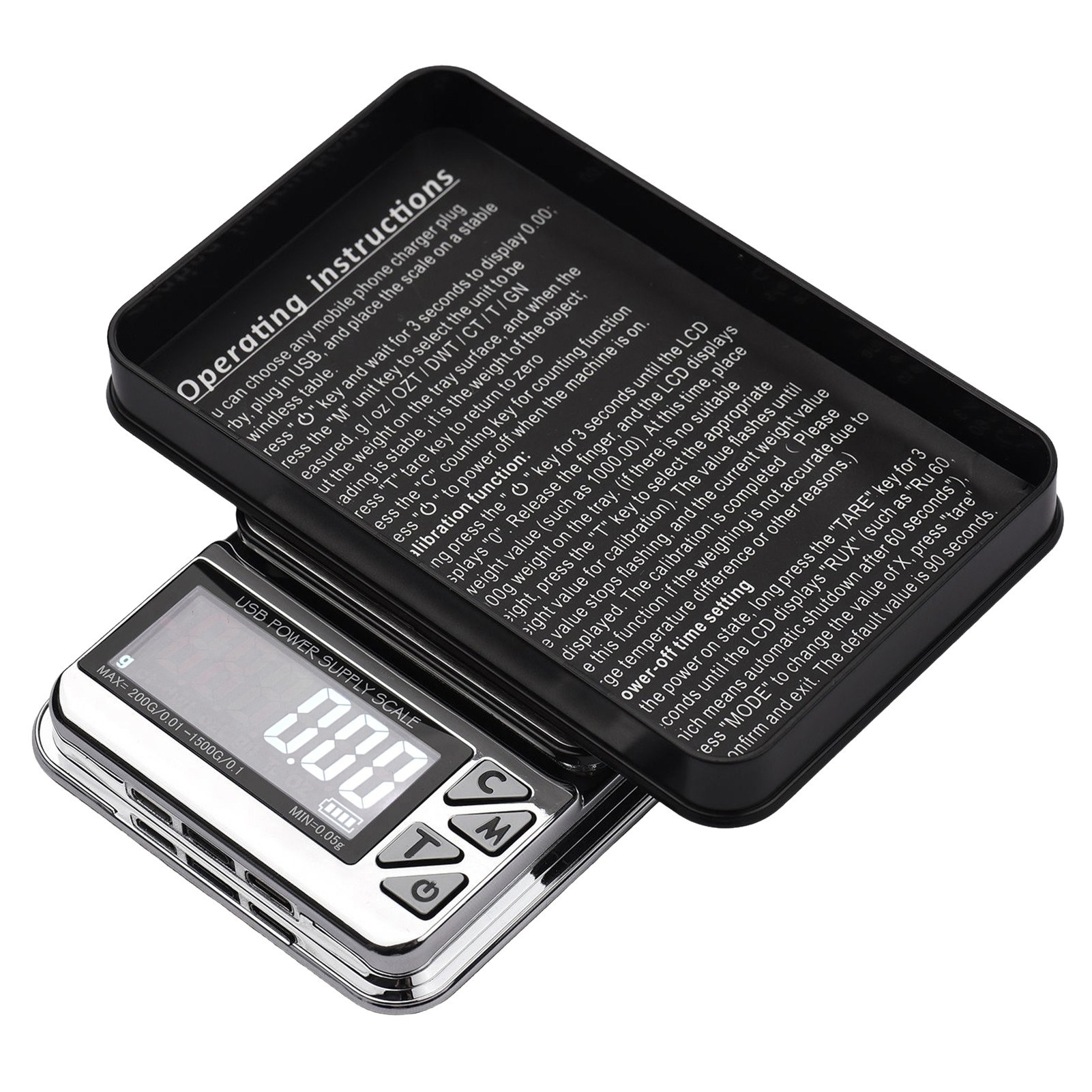 Rechargeable Digital Pocket Scale Jewelry Electronic Scale Mini Scale ...