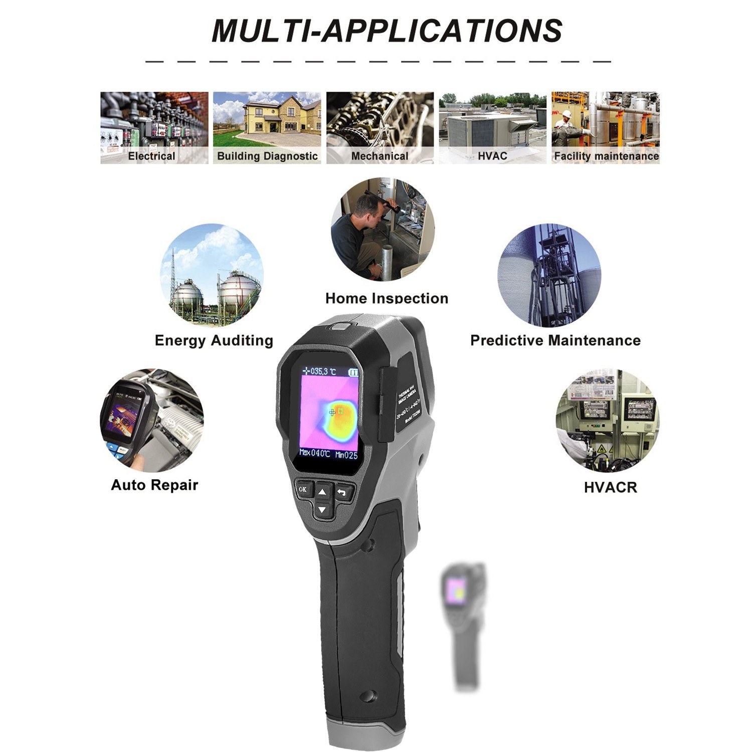 Infrared Thermal Imager IR Infrared Imaging Devices Mini Handheld ...