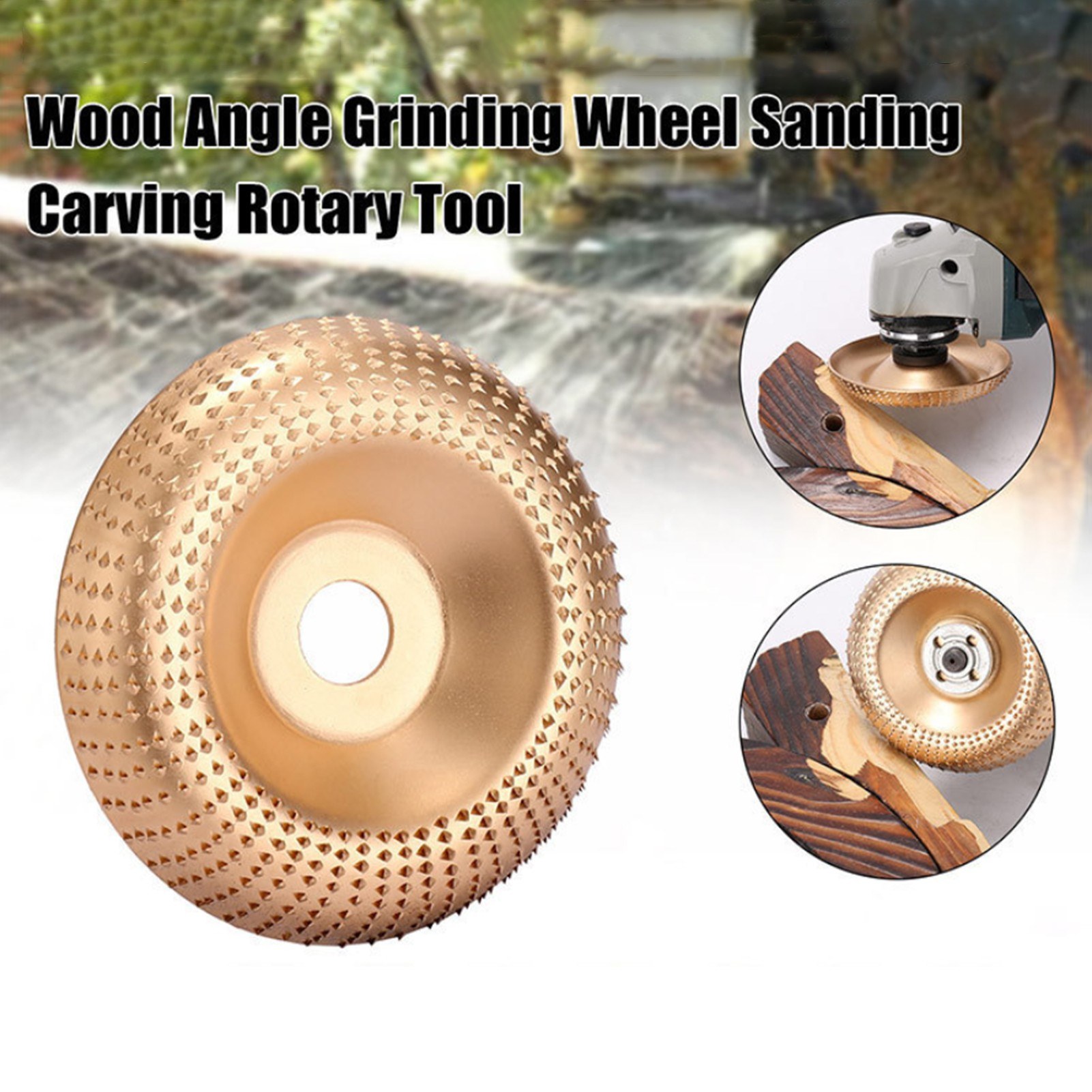 2Pcs 4'' Grinder Wheel Disc Wood Shaping Wheel Wood Grinding Disk for ...