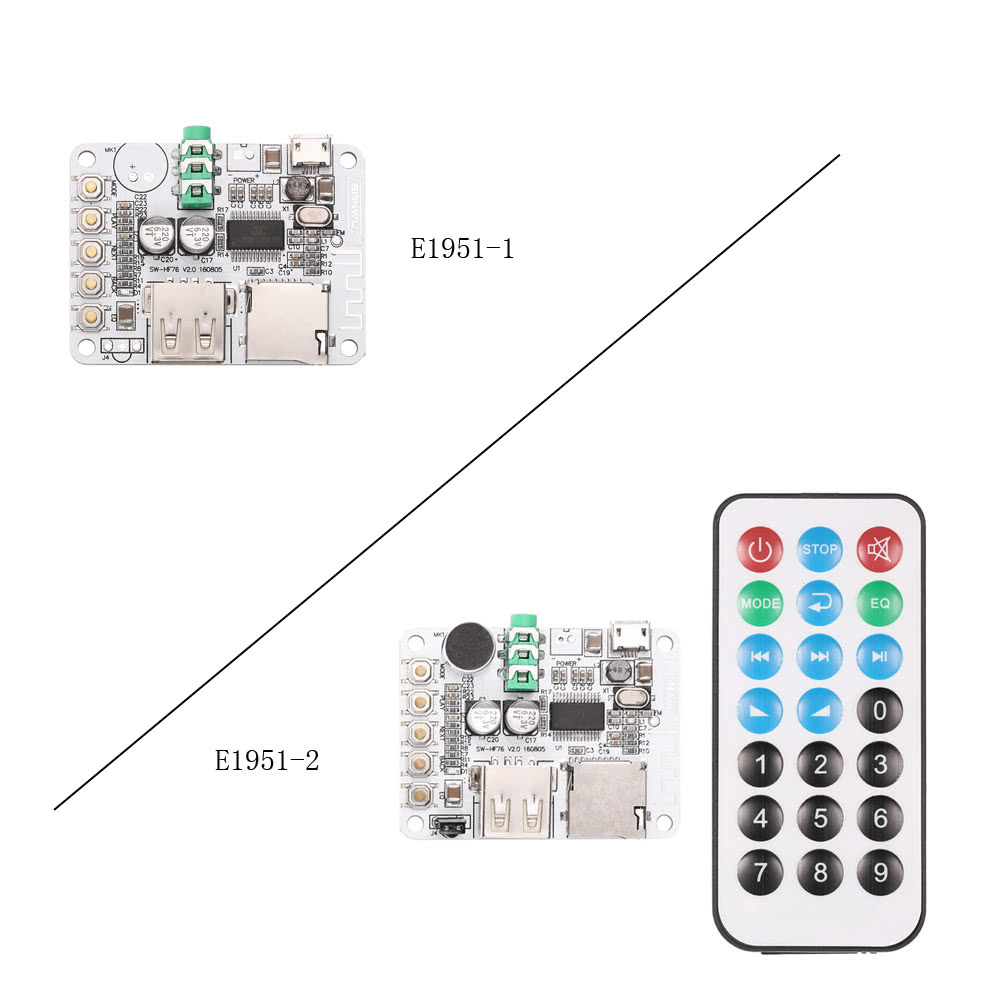 USB DC 5V Wireless BT 2.1 Audio Receiver Board Amplifier Module FM ...