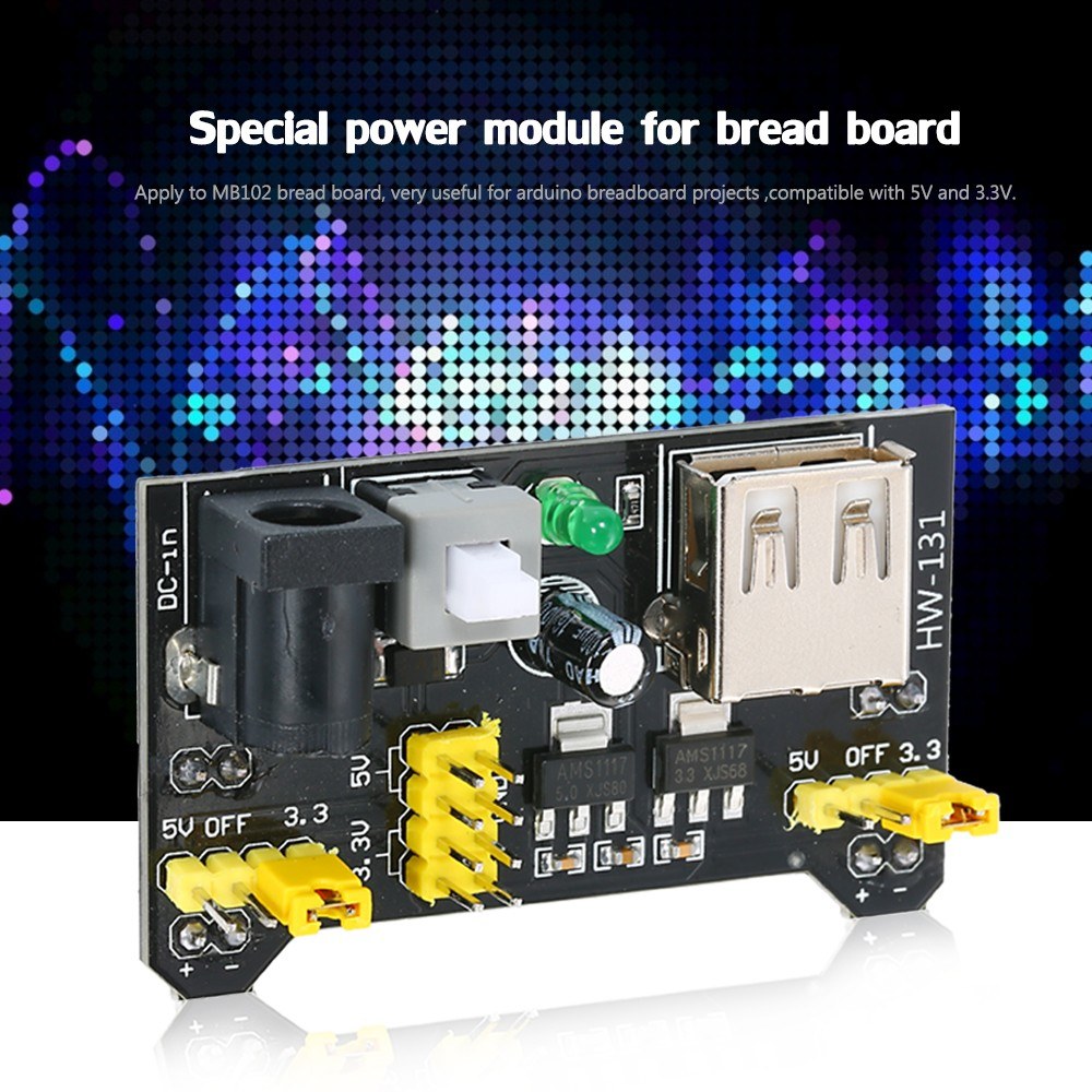 Mini Power Supply Module HW-131 Breadboard Power Module 3.3V / 5V Power ...