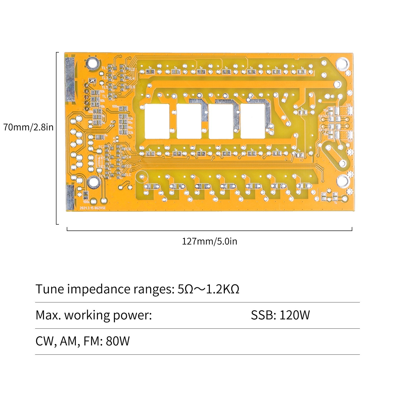 ATU-120 Shortwave Automatic Antenna Tuner 3.5~54MHz Shortwave Automatic ...