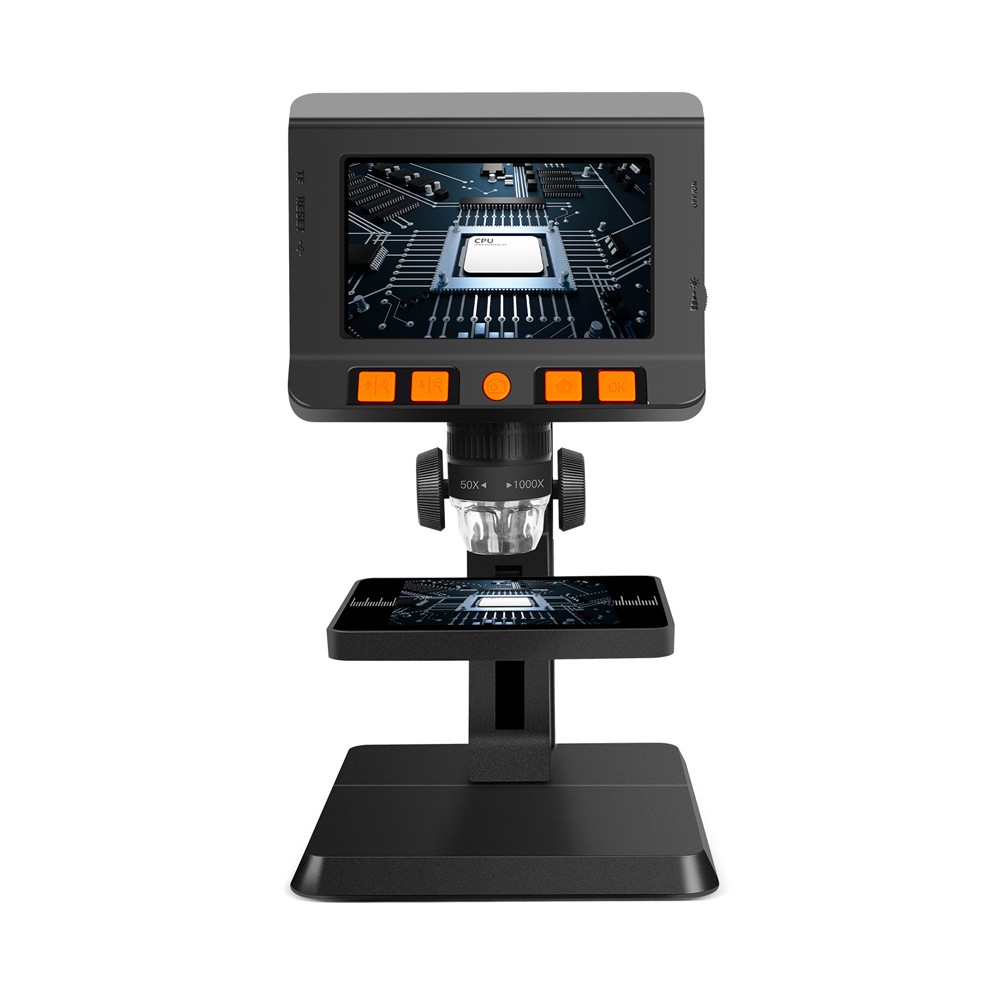 P110 Microscopio digital de pantalla grande de 4,3 pulgadas 1080P 1000X ...