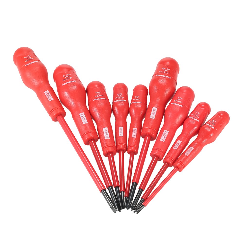 9pcs 1000V Multi-functional Insulated Screwdrivers Set with Magnetic ...