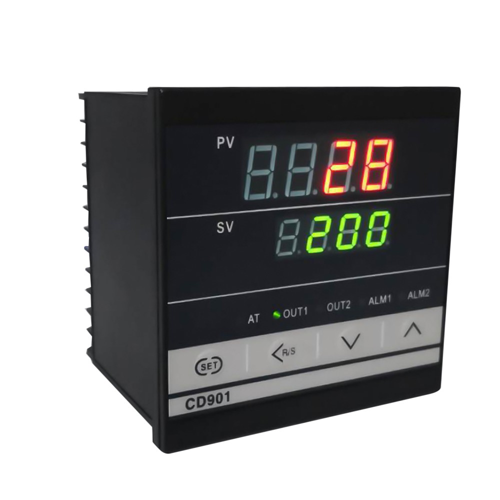 Controlador de temperatura de pantalla dual PID digital Temperatura de prueba máxima ...