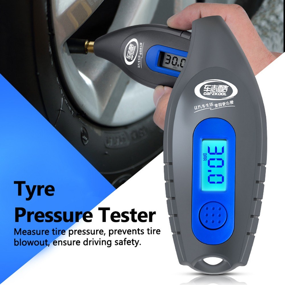 Portable Digital Display Tire Pressure Gauge Car Motorcycle Tire ...