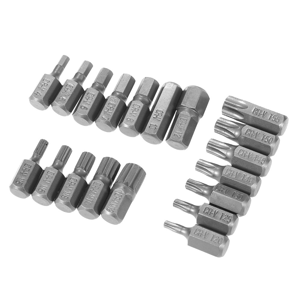 40pcs Chrome Vanadium Steel Torx Hex Spline Bits