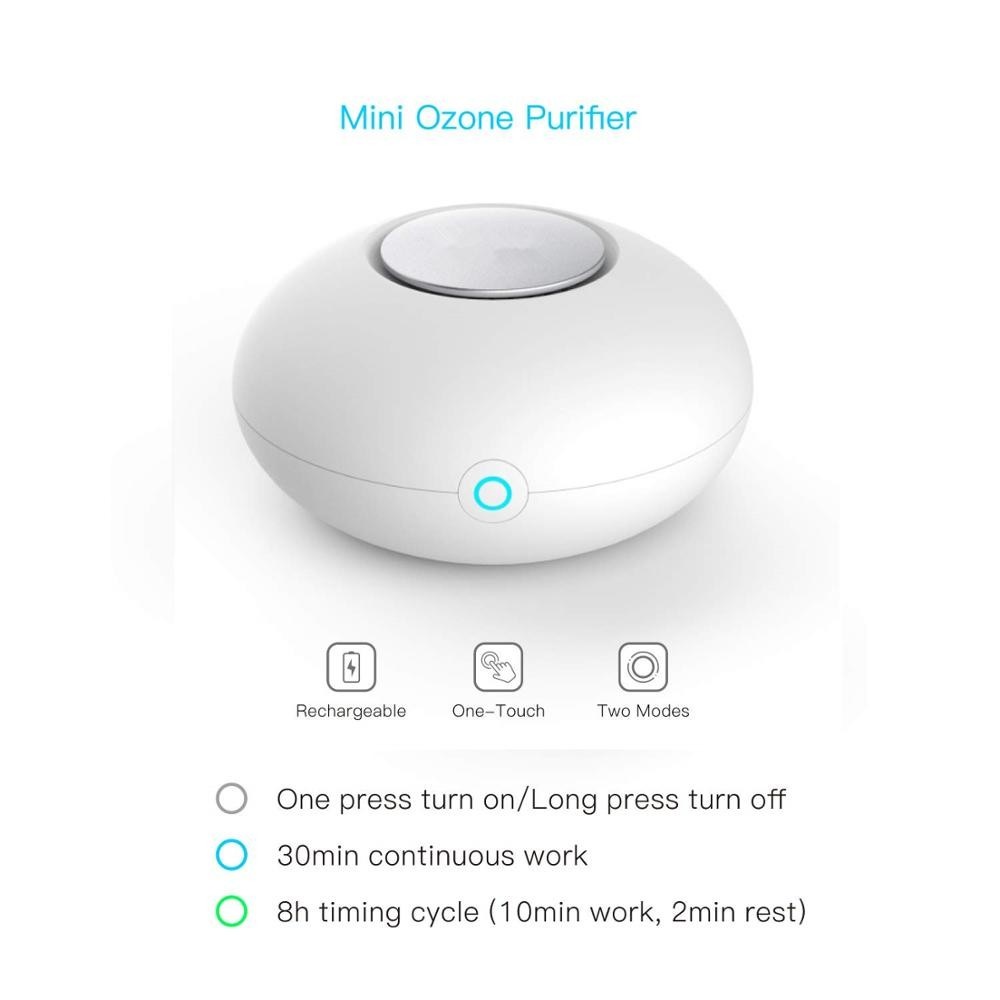 Mini Ozone Generator Portable Air Purifier USB Rechargeable ...