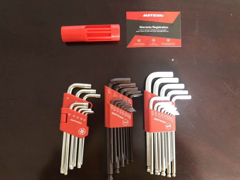 Meterk 35PCS Allen Wrench Kit MK51（Included S2 material）