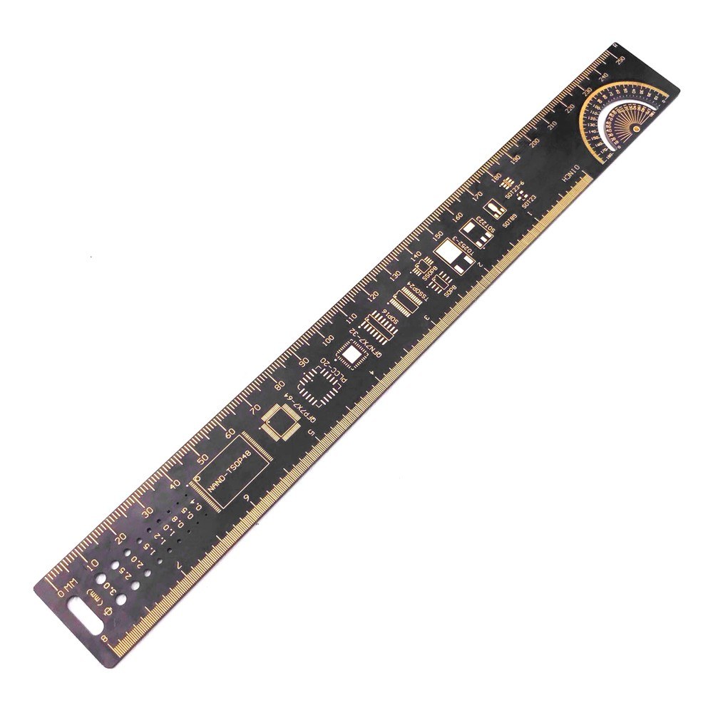 250mm PCB Reference Ruler Chip IC SMD Diode Transistor Measuring Tool ...
