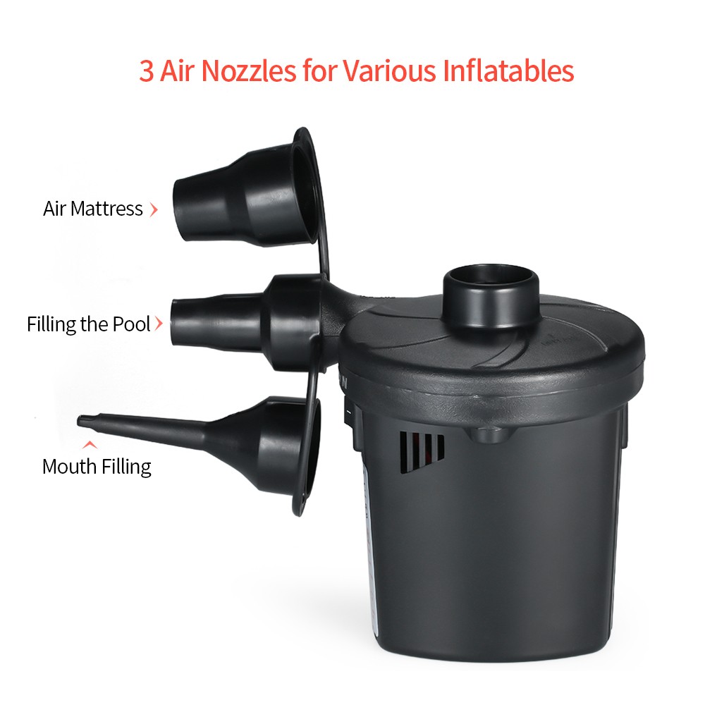 KKmoon USB Rechargeable Air Pump Inflator Pump Air Compressor Electric ...