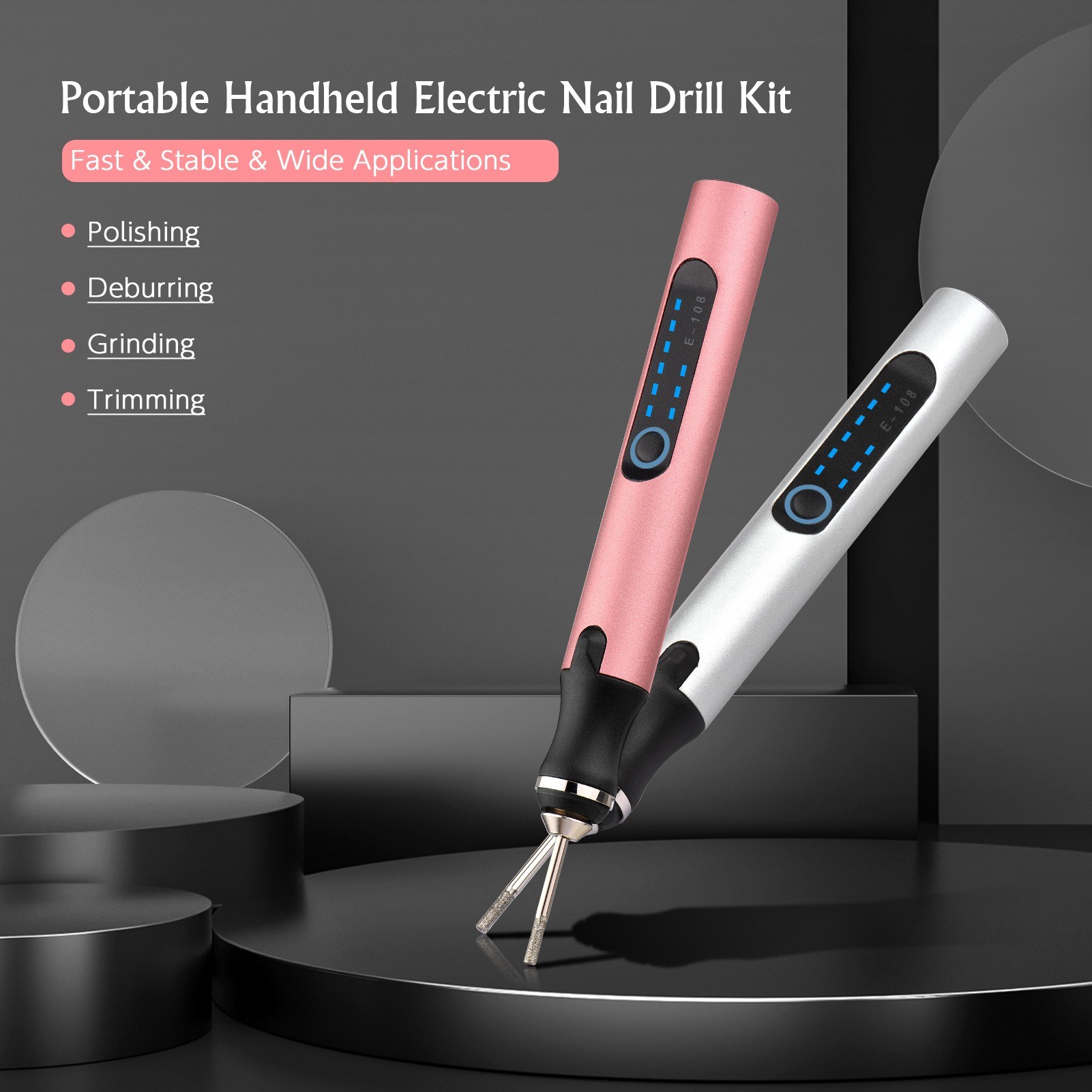 Portable Electric Grinding Pen Set Rechargeable Nail Grinder Pen Kit ...