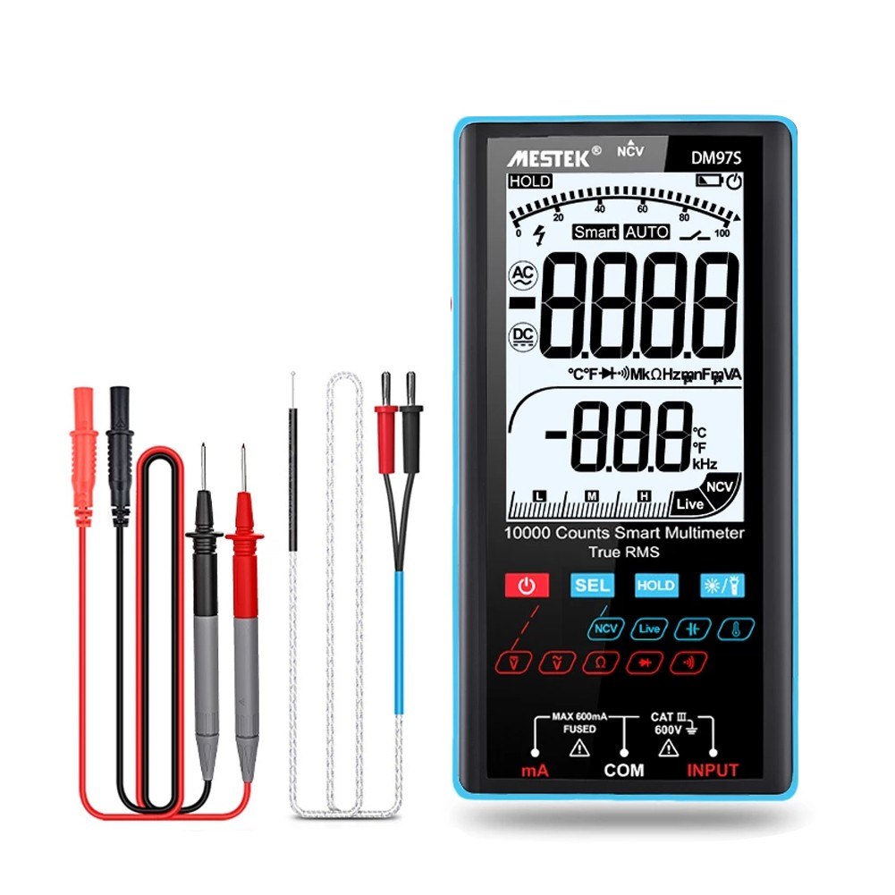 DM97S Handheld Portable Multimeter 3.5 Inch LCD Display with Backlight ...