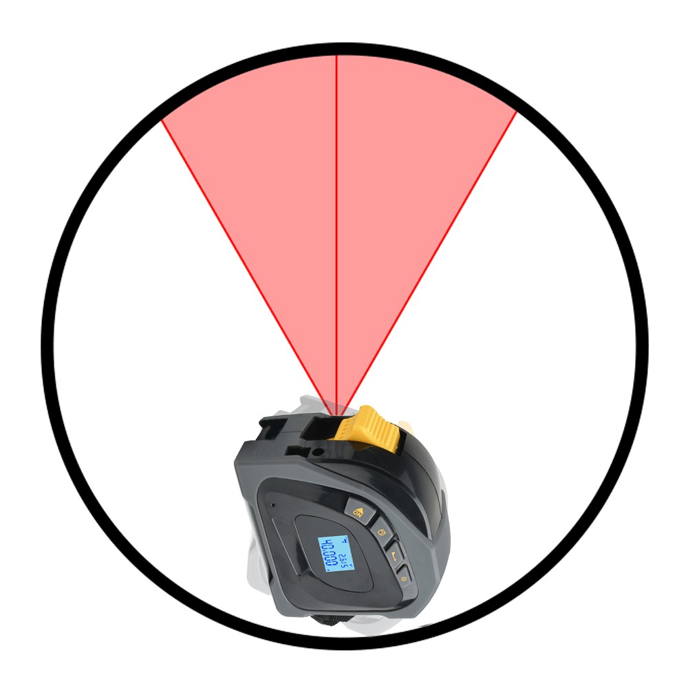 Mesure de bande laser, 2 compteurs numériques de distance laser en 1 avec affichage LCD, mesure ...