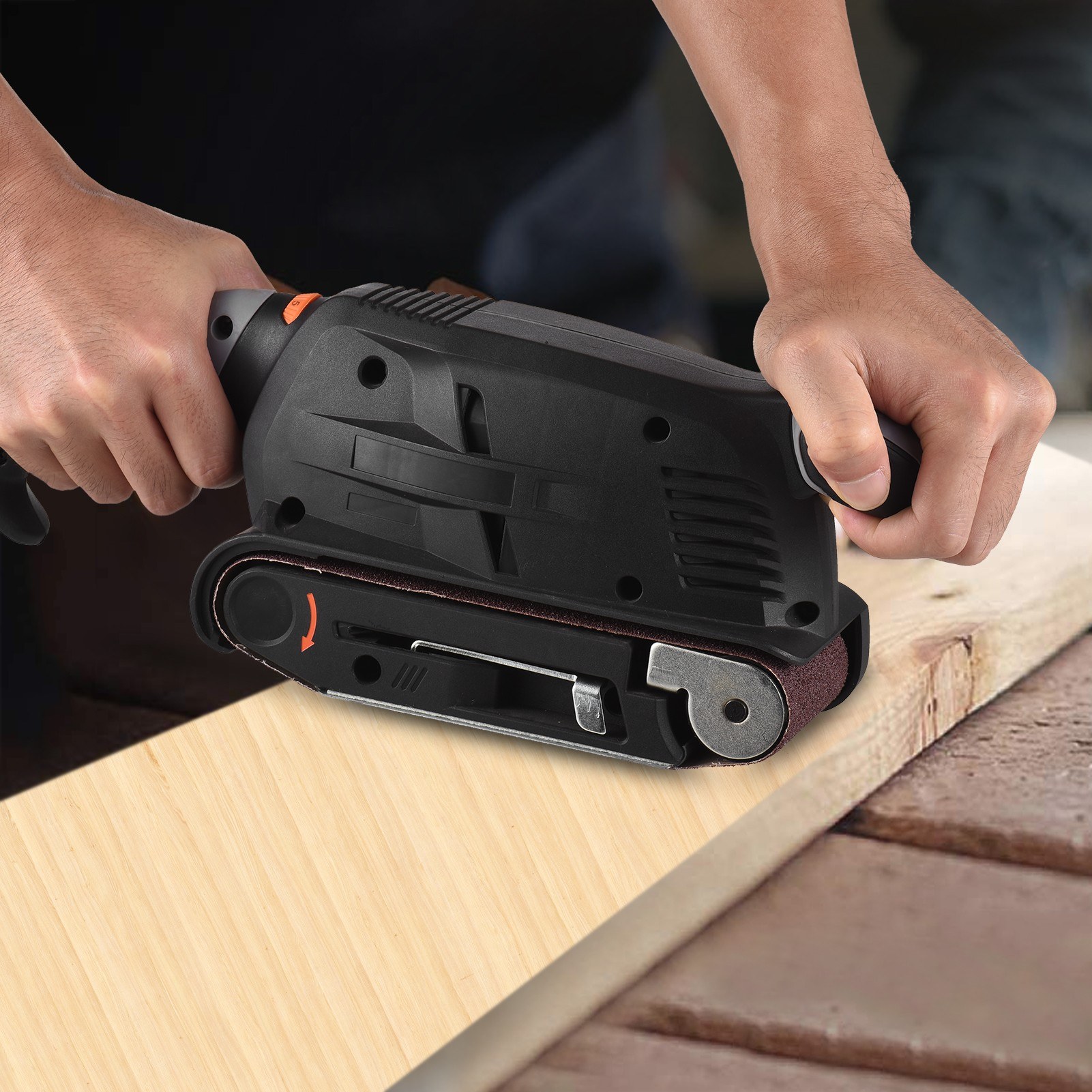 600W Electric Belt Sander for Wood Variable Speed Power Sander ...