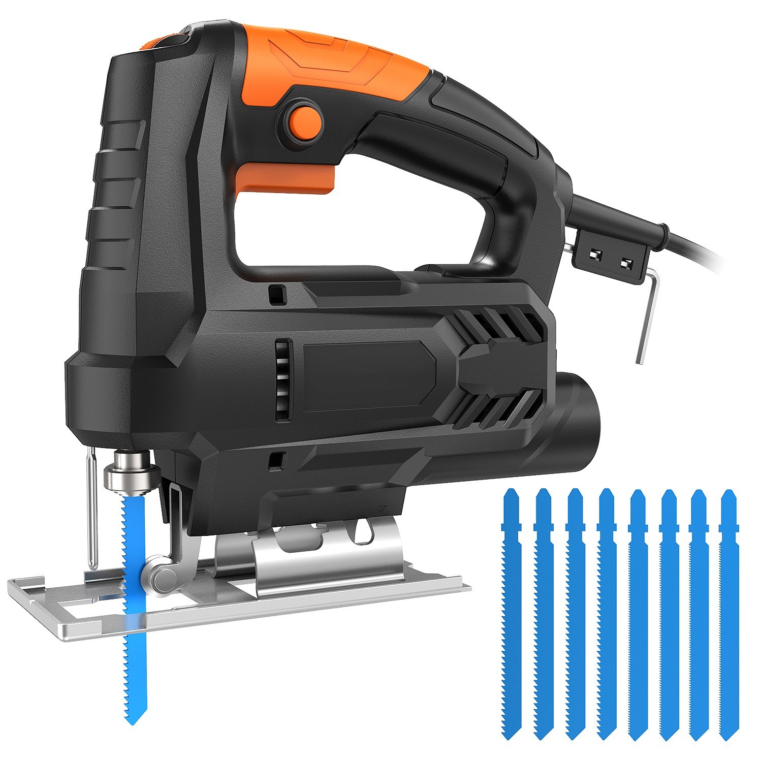 Meterk Electric Jig Saw 400W Multi-functional Cutter with 4pcs Wood Saw ...