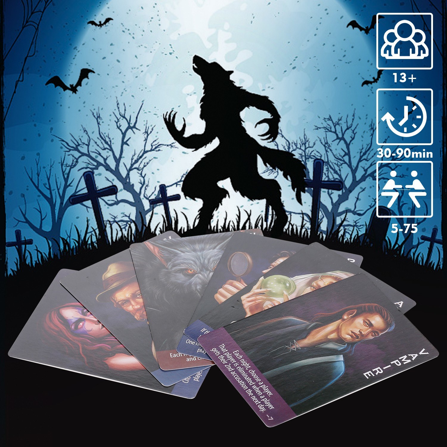 Ultimate Werewolf Deluxe Edition Card Games 30 Minutes 5-75 Players ...