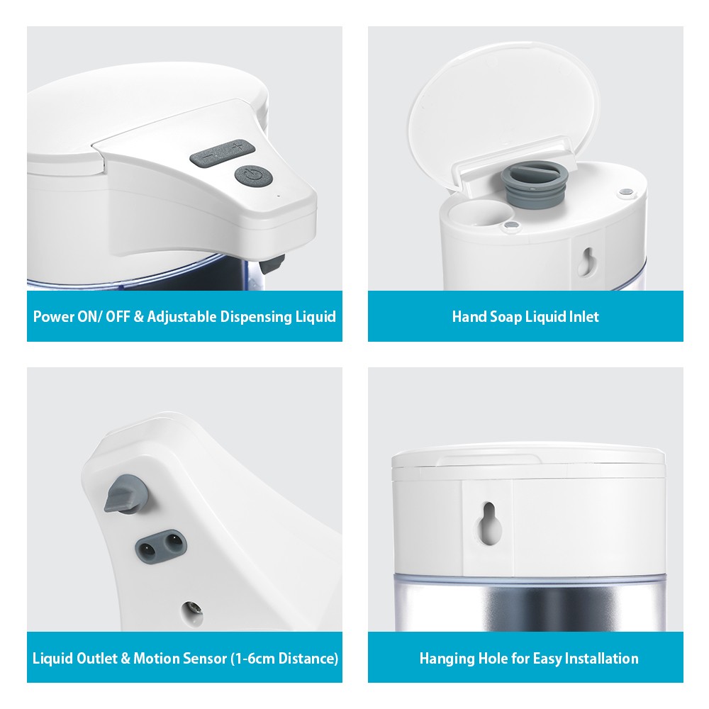 400ML Automatic Soap Dispenser Touchless Hands Washing Machine ...