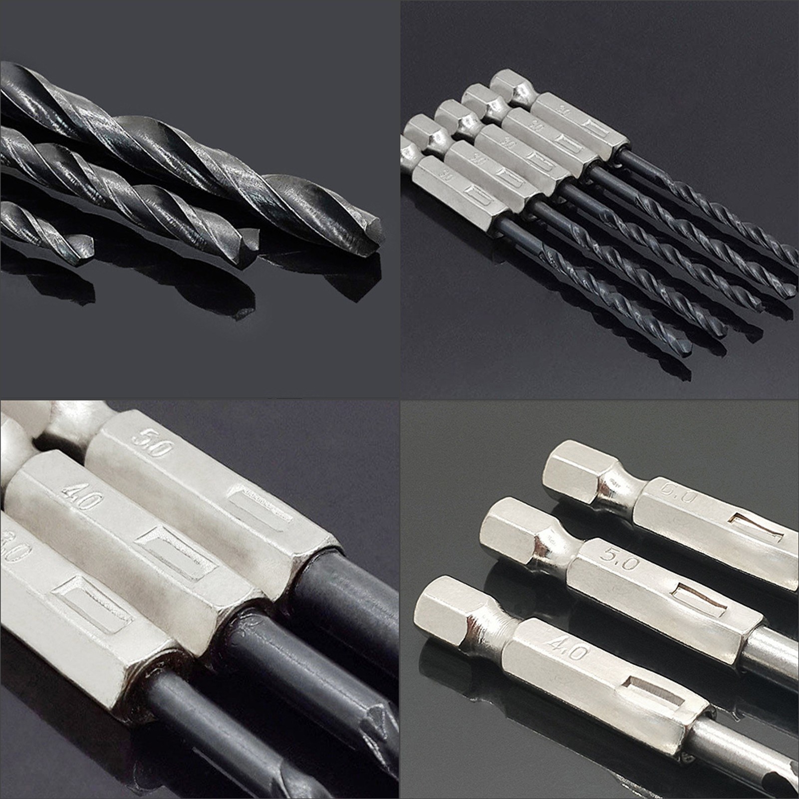 15pcs Hex Shank Drill Bit