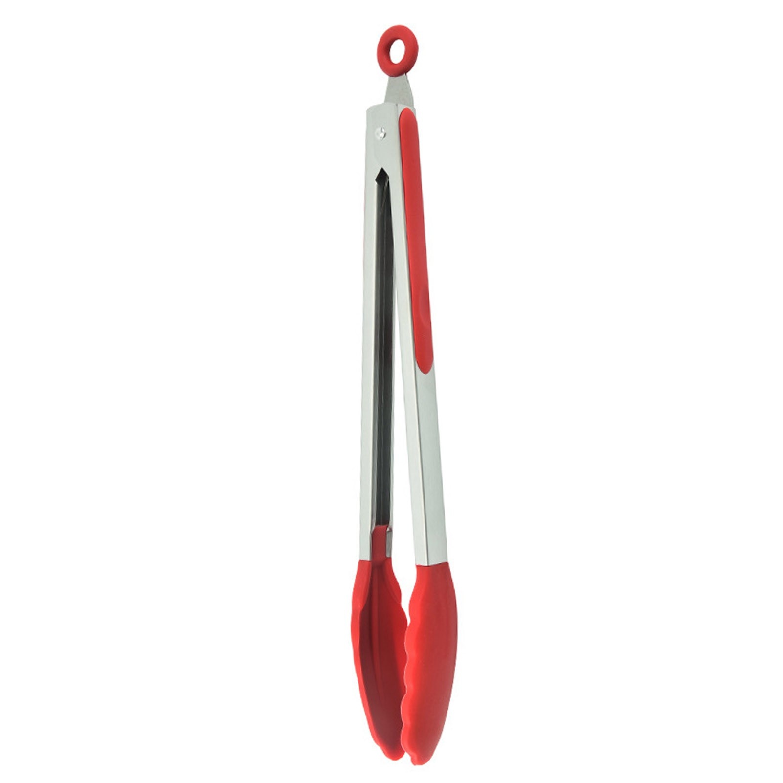 Silicone Kitchen Tongs Serving Tongs for cooking (16 inch,Red)