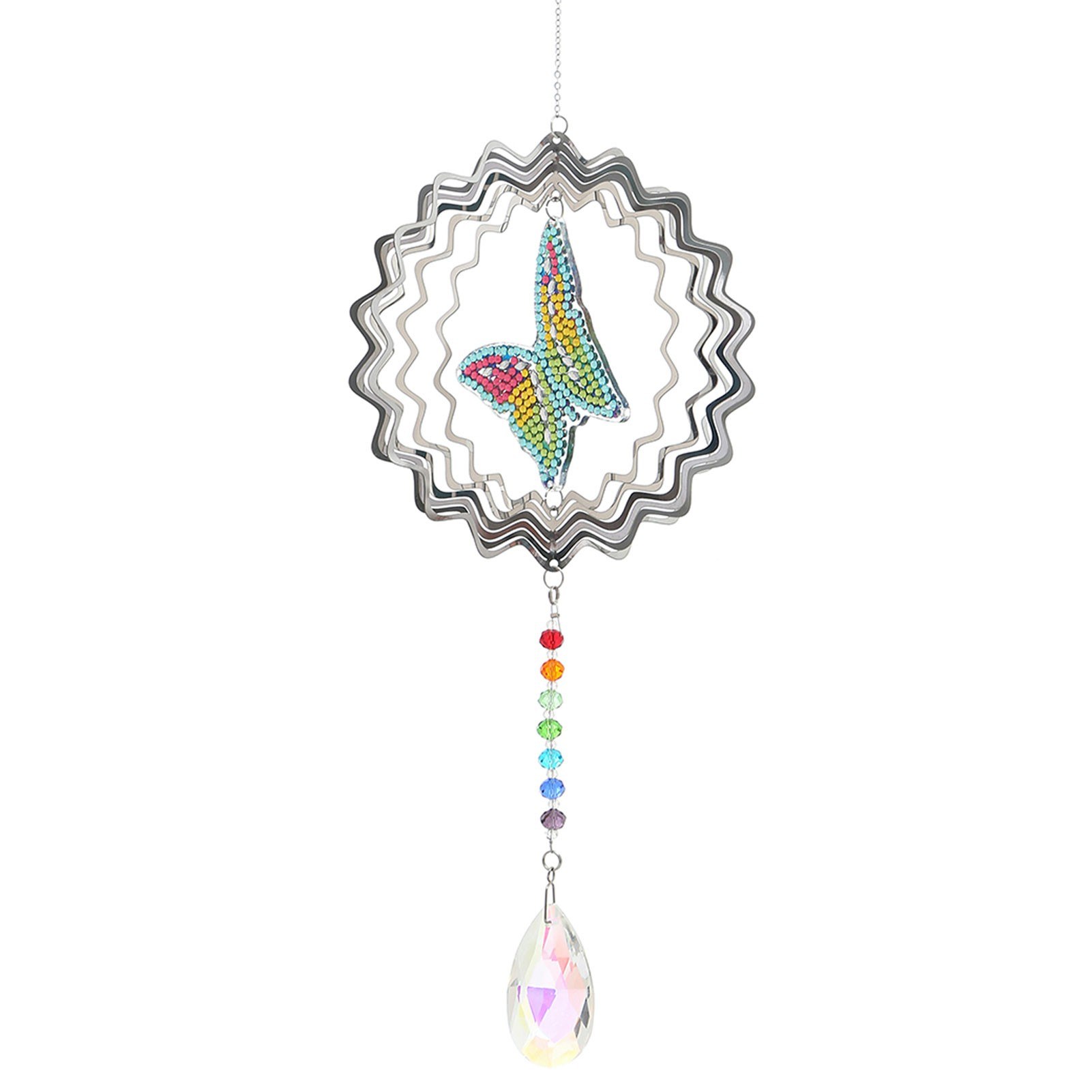DIY Diamond Painting Wind Chime Animal Pattern Drill Diamond Embroidery ...