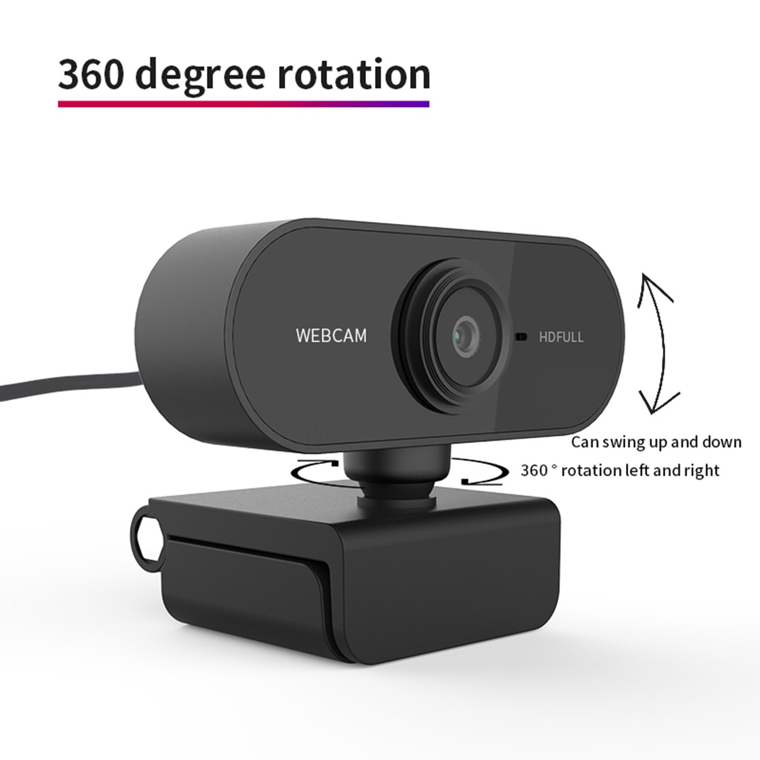 Best Full HD 1080P Webcam USB Mini Computer Camera Built-in black Sale ...