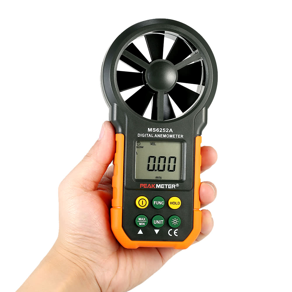 PEAKMETER MS6252A Multifunktions-Digital-Anemometer / Luftvolumen