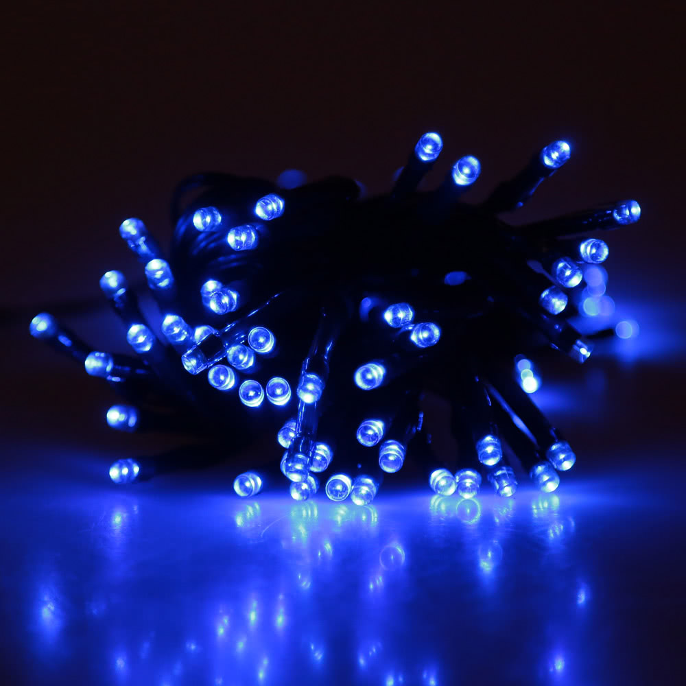 Blue Solar LED String Light