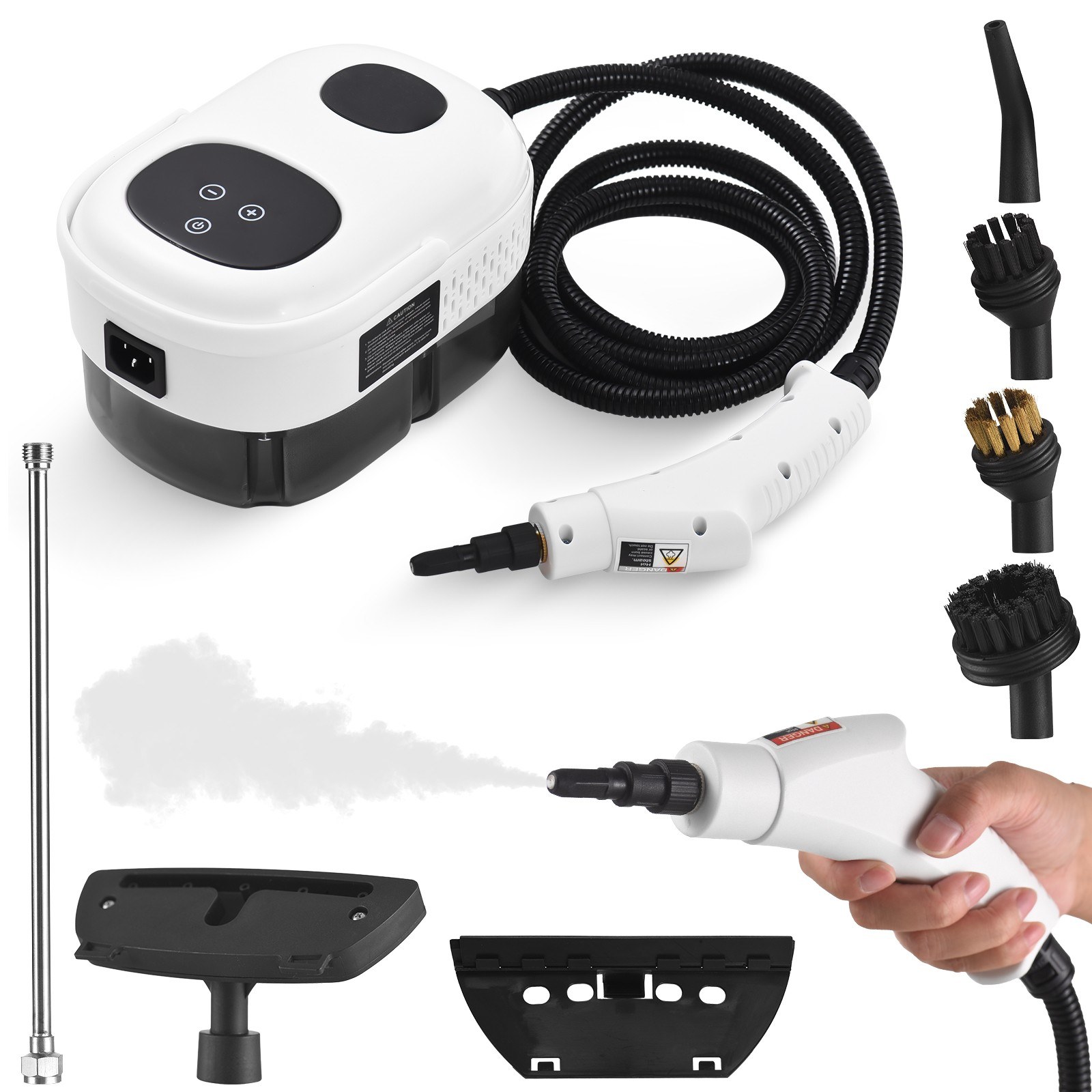Pressurized Handheld Multi-surface Steam Cleaner with 8pcs Accessories ...