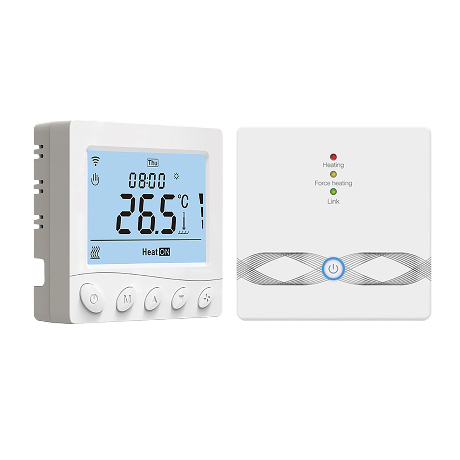WIFI Smart Boiler Thermostat with Receiver 3.2Inch LCD Display ...