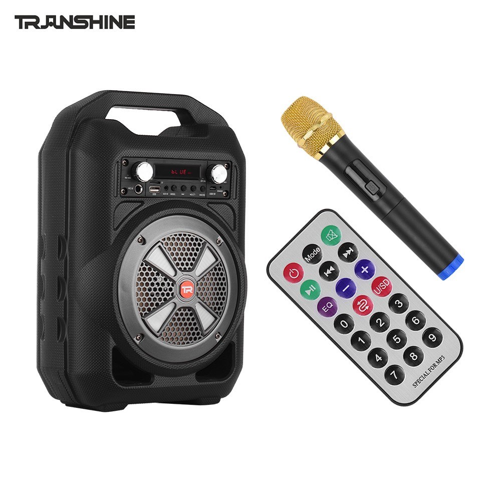 TRanshine LY-035 Tragbarer UHF-LED-Audio-Lautsprecher Super-Bass ...