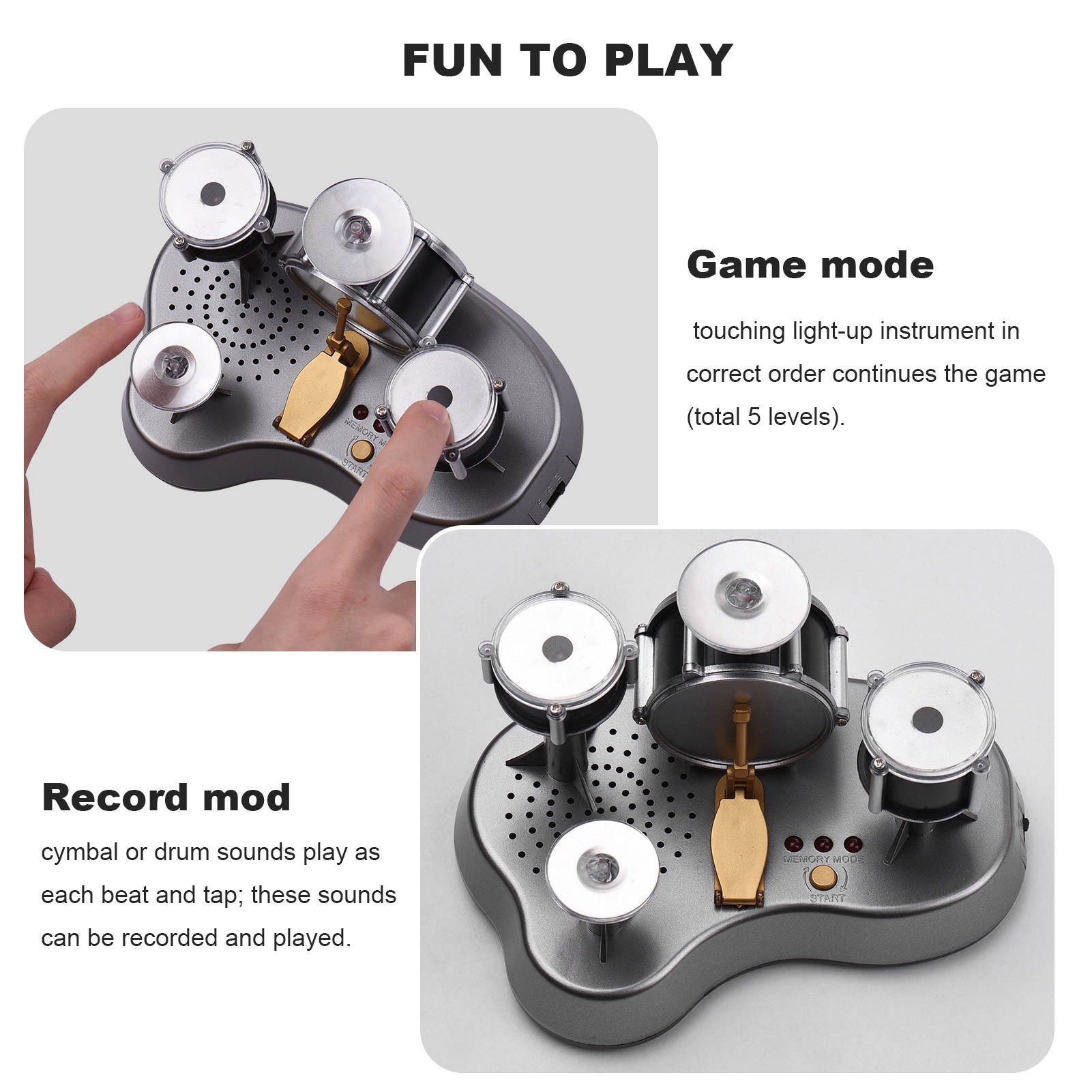 Electronic Mini Finger Drum Finger Touching Drum