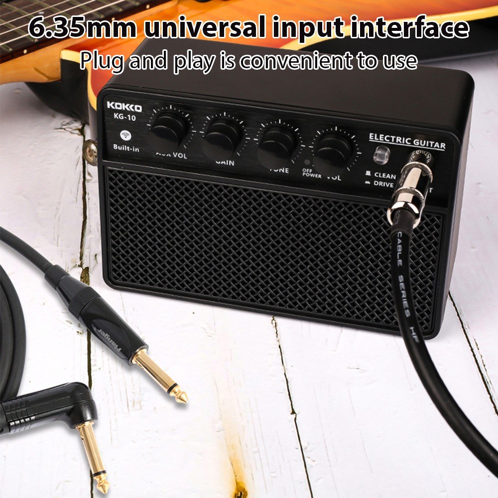 KOKKO KG-10 10W Small Electric Guitar Amp Mini Portable Guitar Practice ...