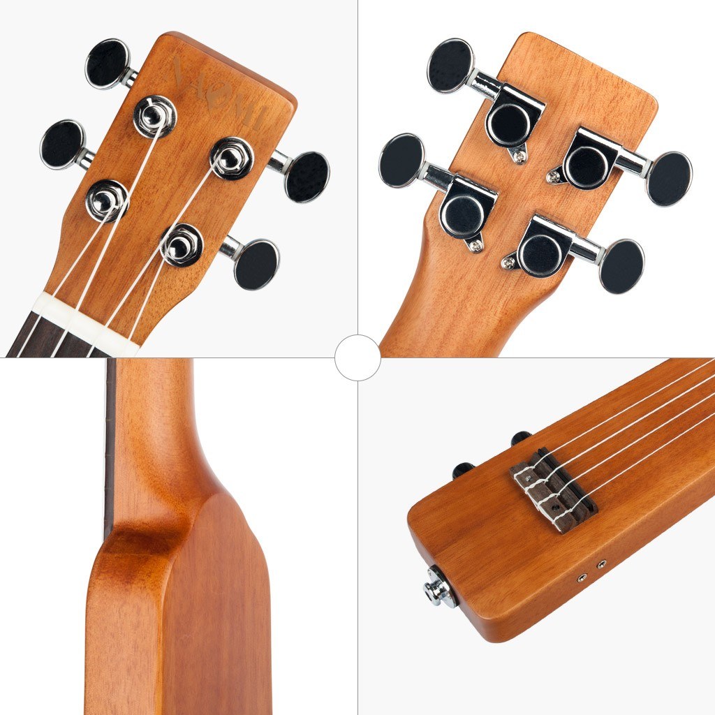 Creative Bottle Shape 21 Inch Solid Wood Okoume Electric Ukulele ...