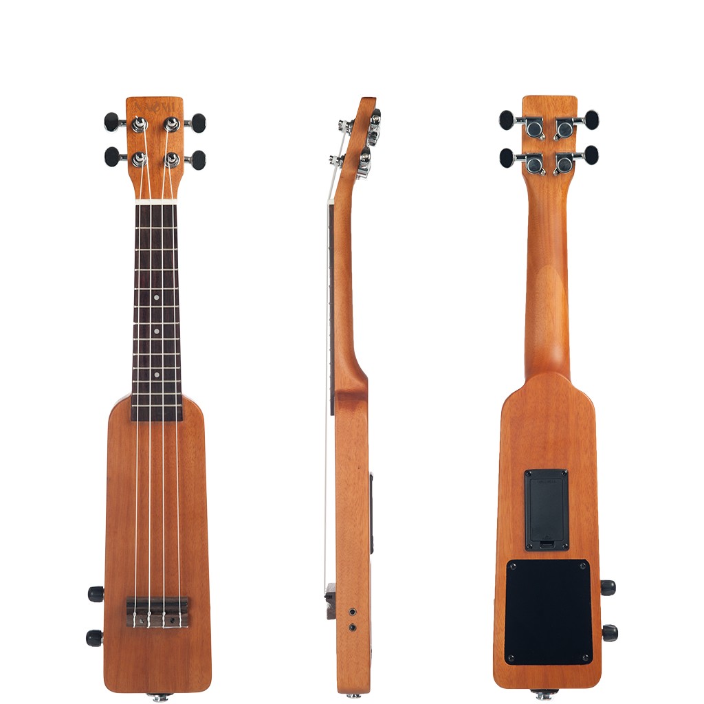 Creative Bottle Shape 21 Inch Solid Wood Okoume Electric Ukulele ...