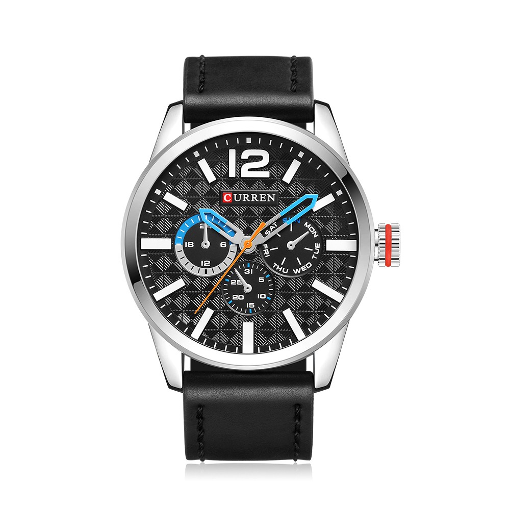 CURREN 2017 estilo esportivo de luxo impermeável relógio de quartzo homens