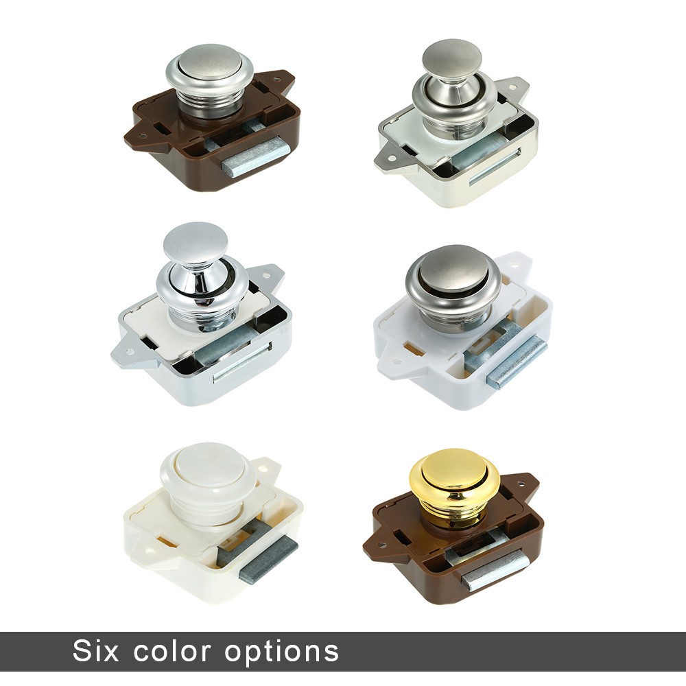 Large Push Button Cabinet Latch