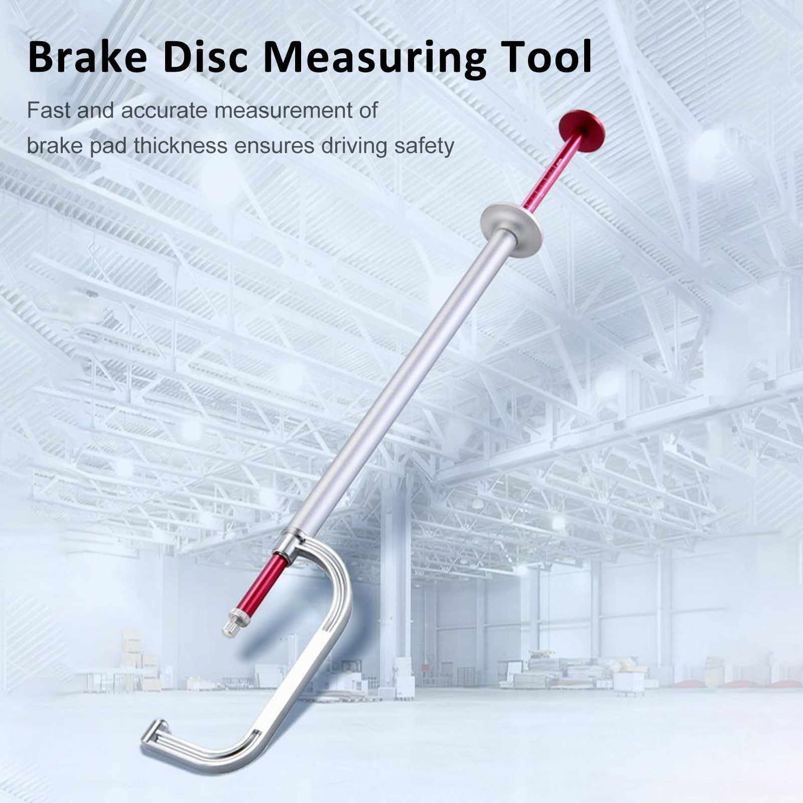 Brake Disc Measuring Tool Aluminum Alloy Brake Disc Rotor Gauge Caliper