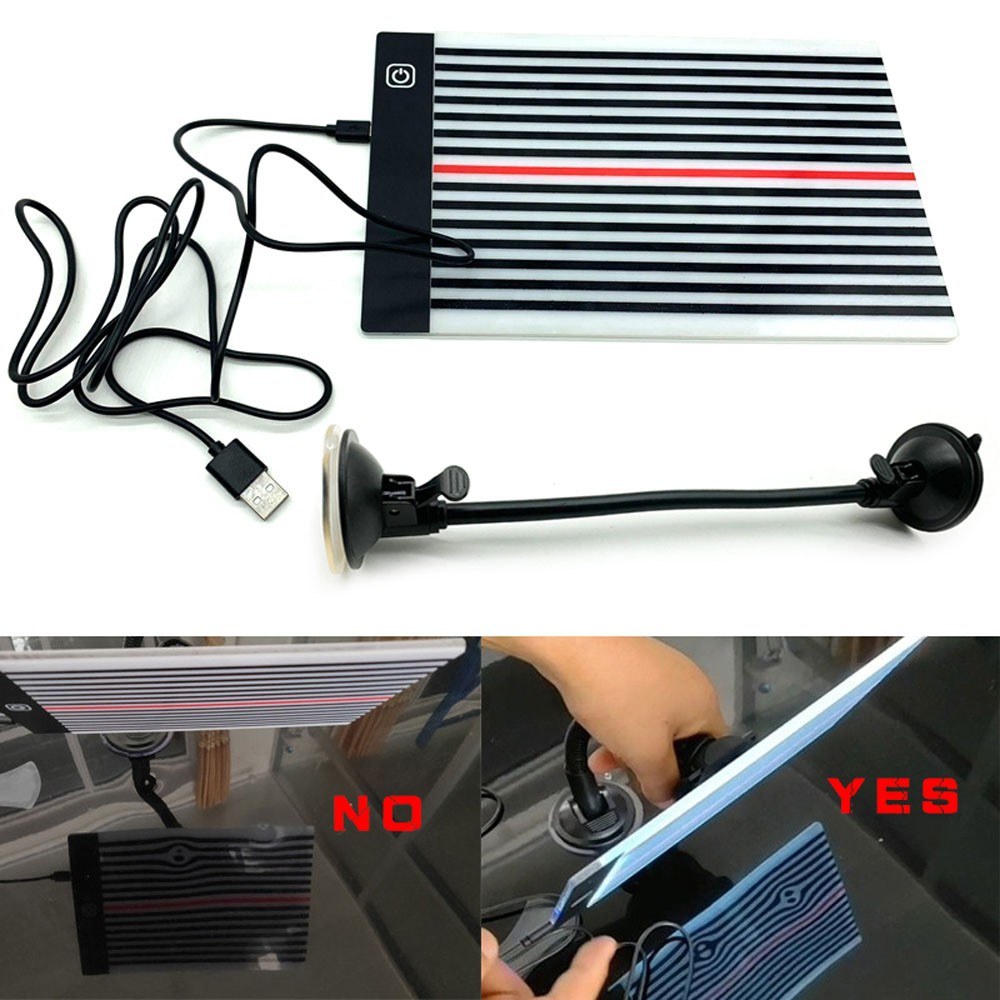 LED Reflector Line Board Light Paintless Dent Finder Lamp Car Repairing ...