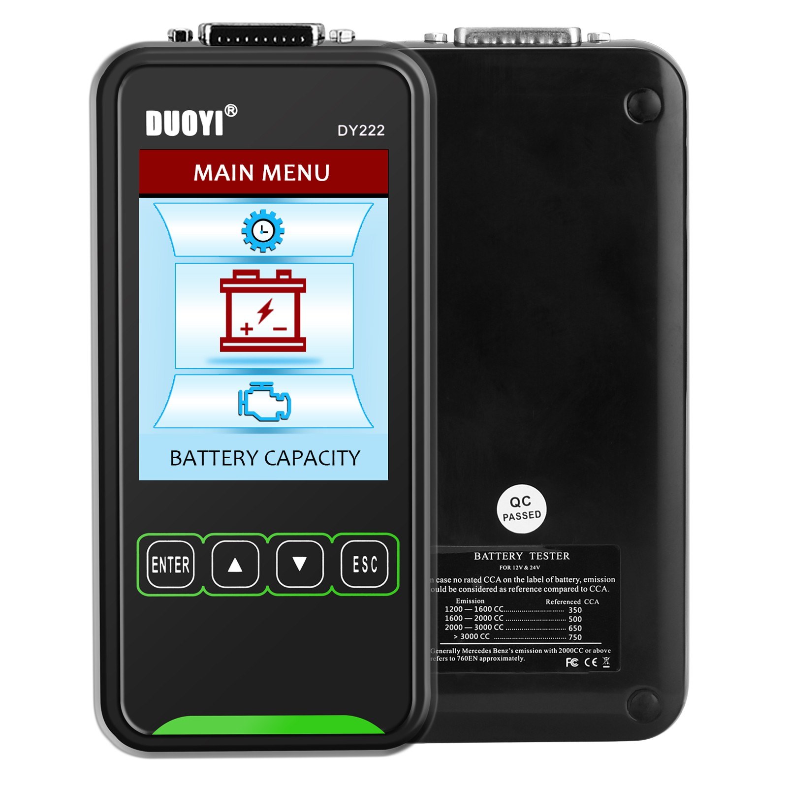 Automobile Battery Life Detector Instrument 12.0V 24V Battery Detector ...