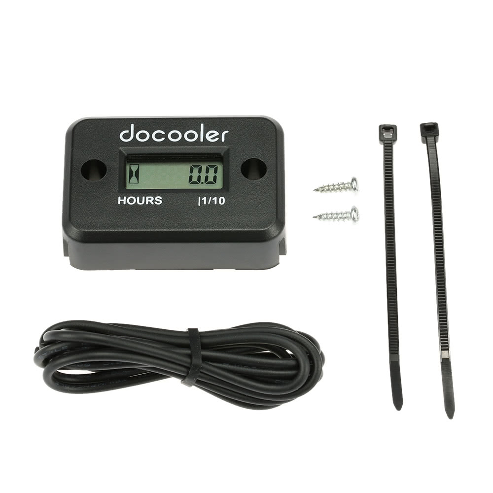 Docooler Digital Hour Meter Gauge LCD