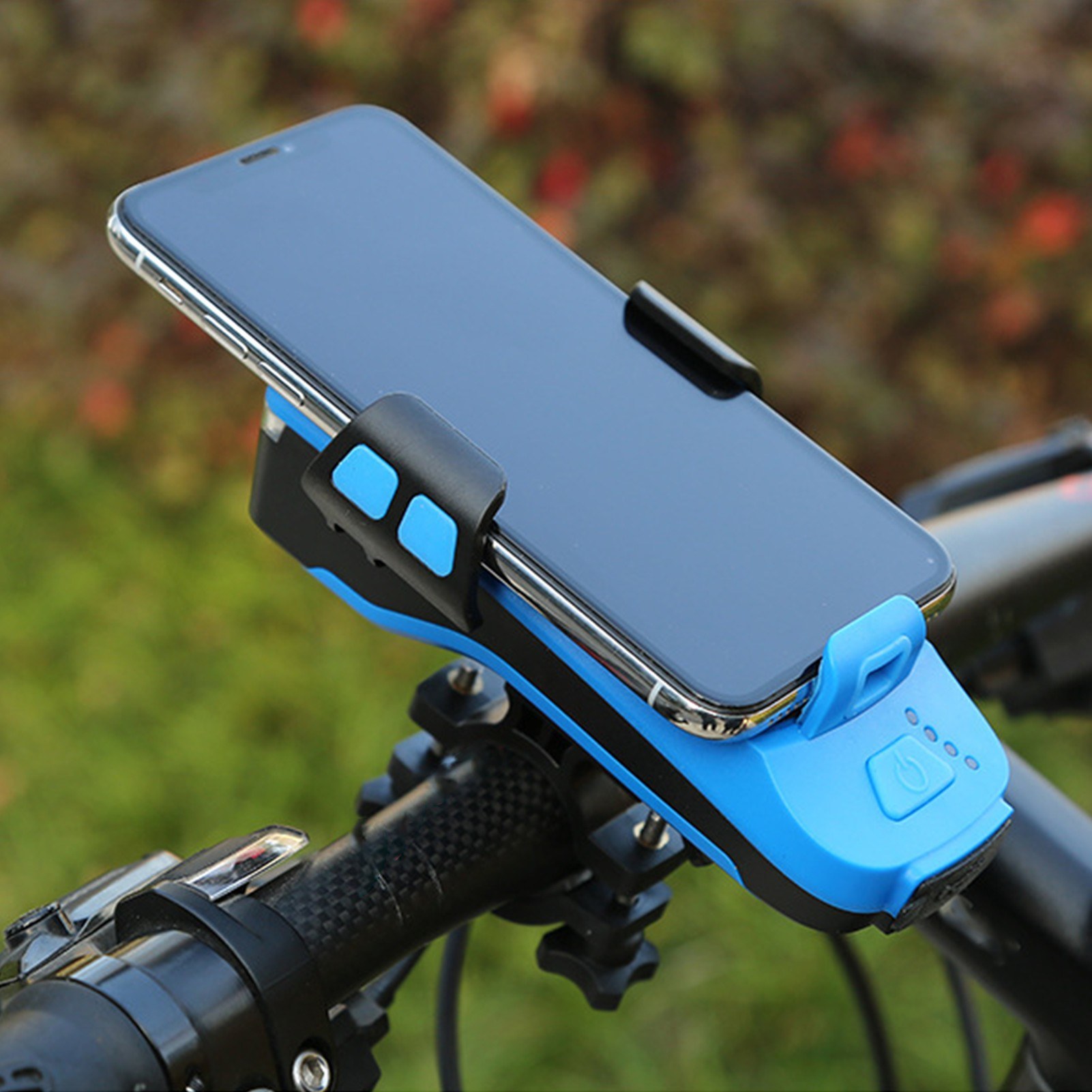 Multifunctional 4 in 1 USB Bicycle Rechargeable LEDs Light with Phone ...