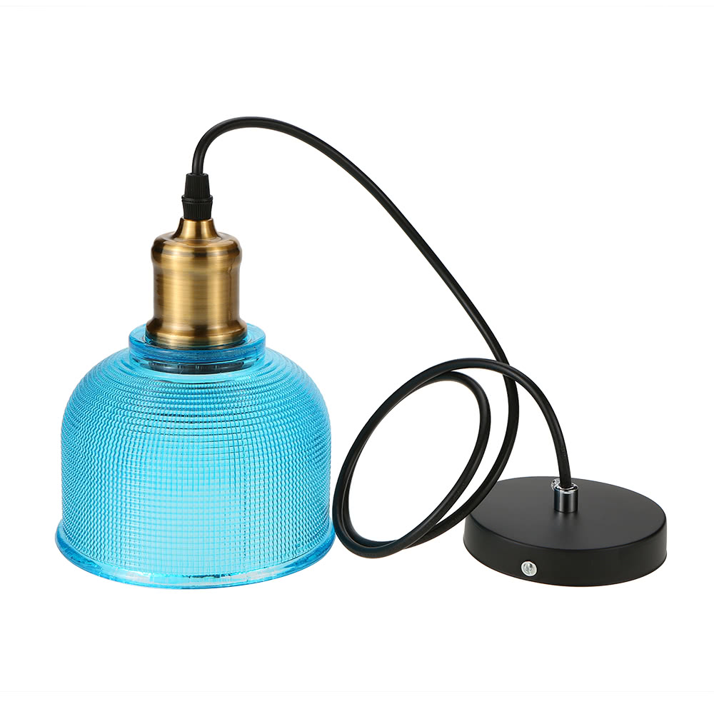Glass Pendant Light E27 Bulb Holder