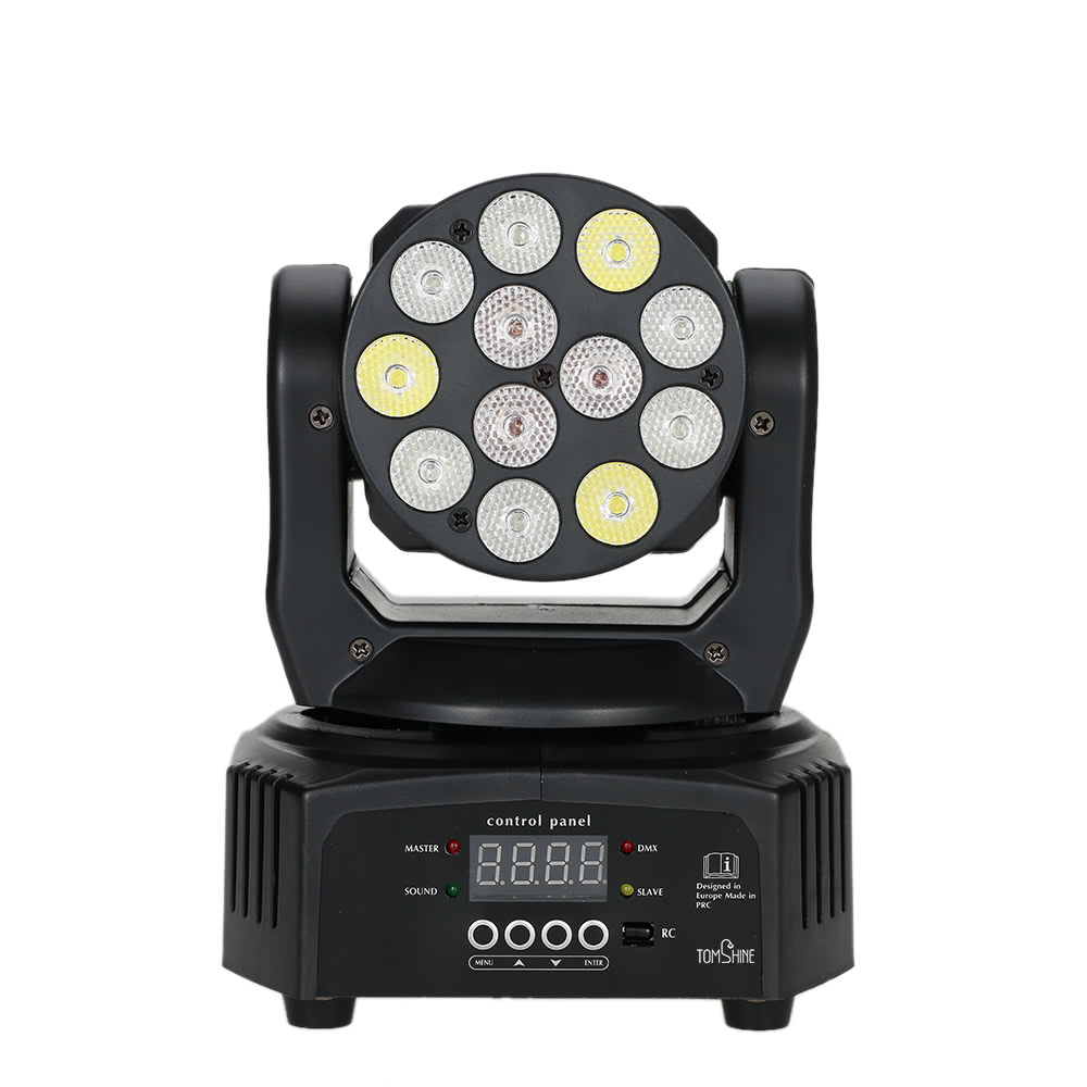 Tomshine 40W 12 LED RGBW Washing Effect Moving Head Stage Light