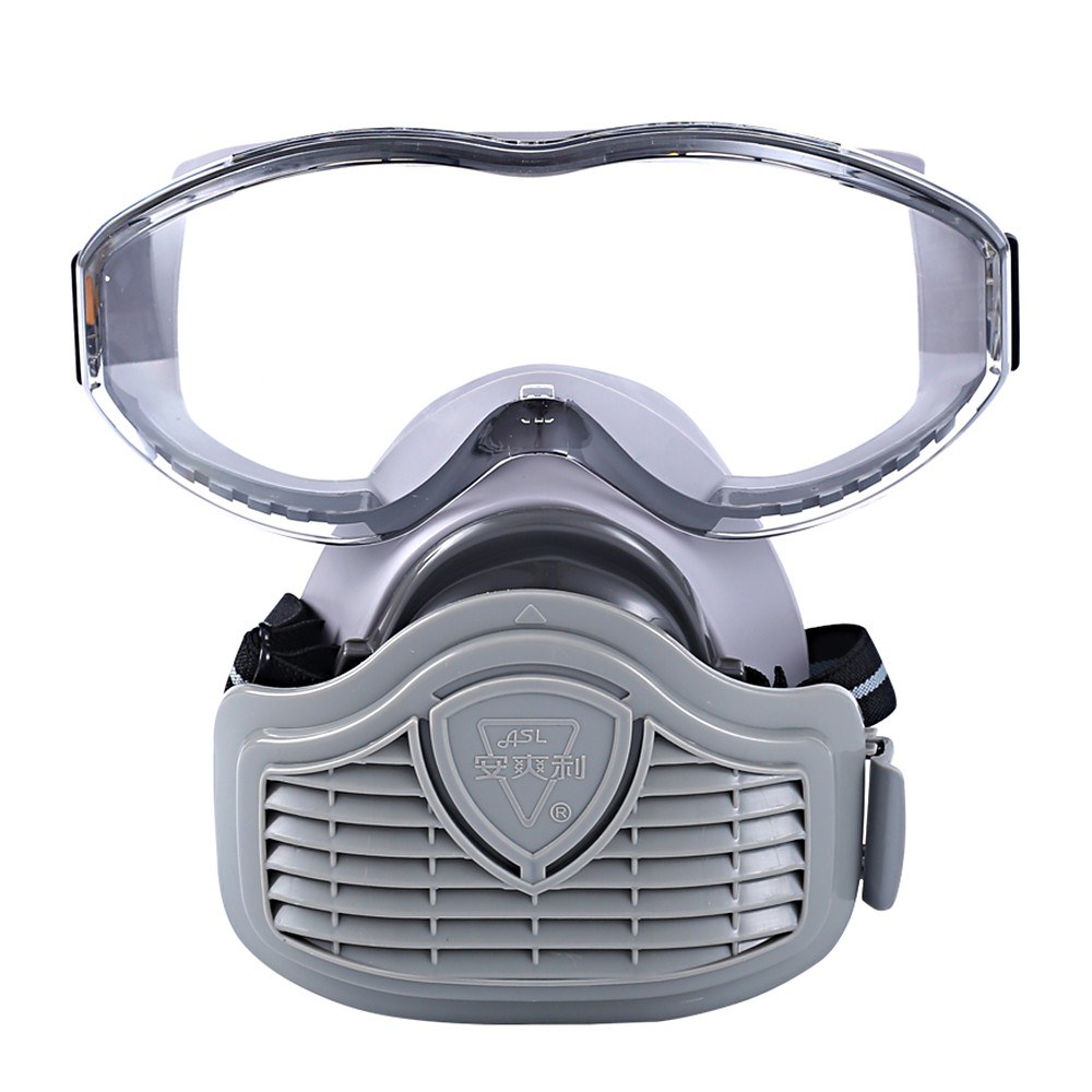 Full Face Mask Anti-Dust Mask Goggles Set Paint Spraying Decoration ...