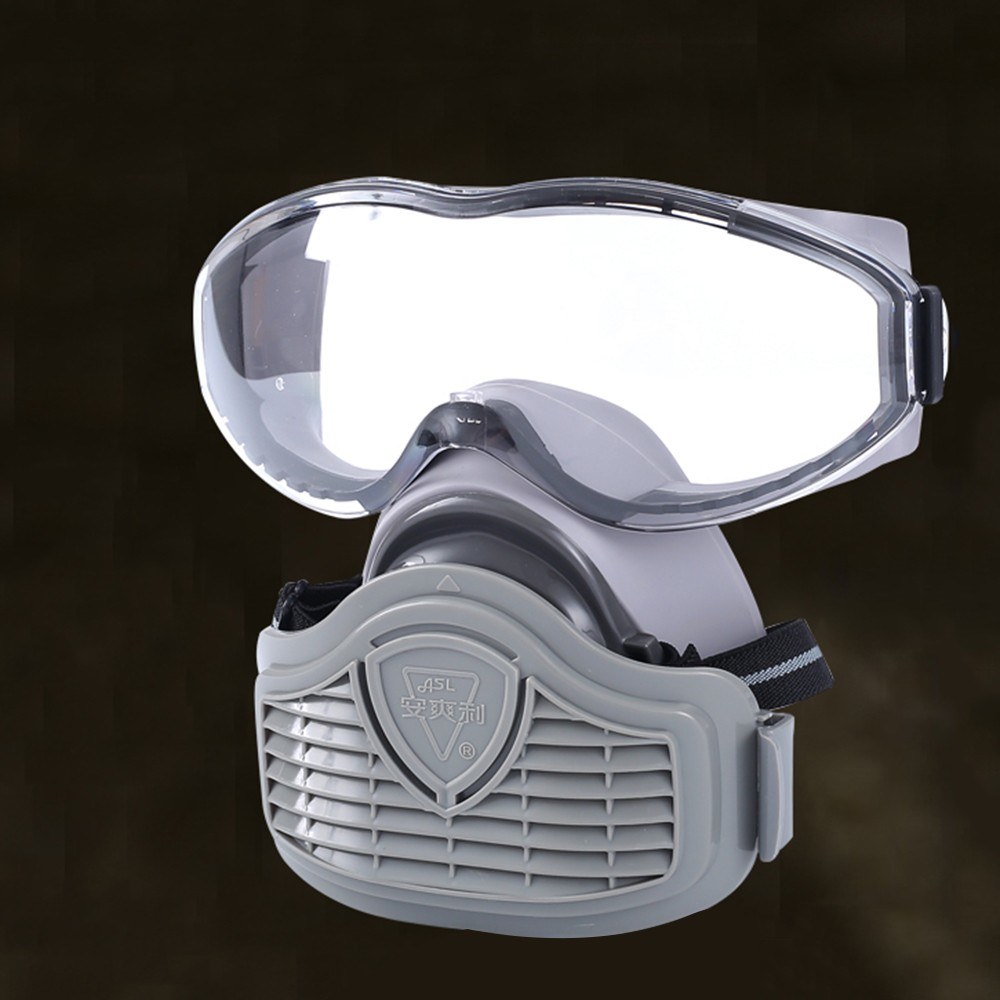 Full Face Mask Anti-Dust Mask Goggles Set Paint Spraying Decoration ...